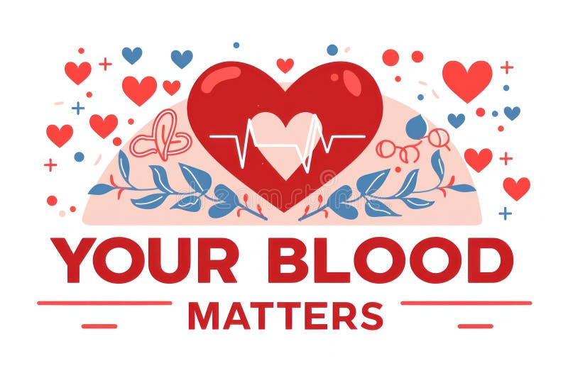 Flat Illustrator for Banner Blood Donation. Stock Illustration ...