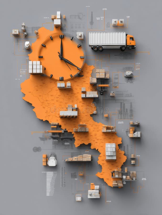Average Delivery Times Infographic Showcasing Transportation Efficiency ...