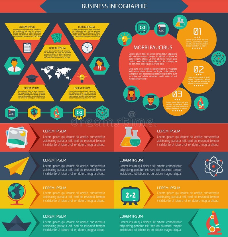 Abstract Watches Infographics Stock Vector - Illustration of info ...