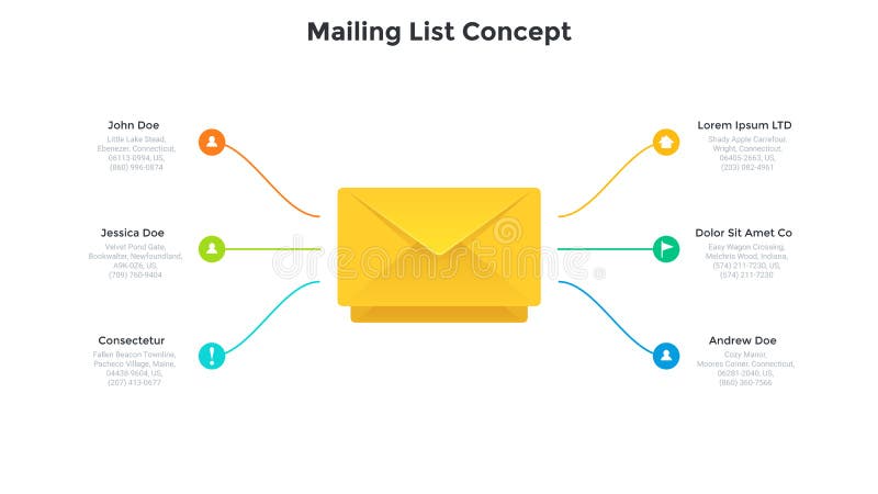 Flat Infographic Template stock vector. Illustration of infographics ...