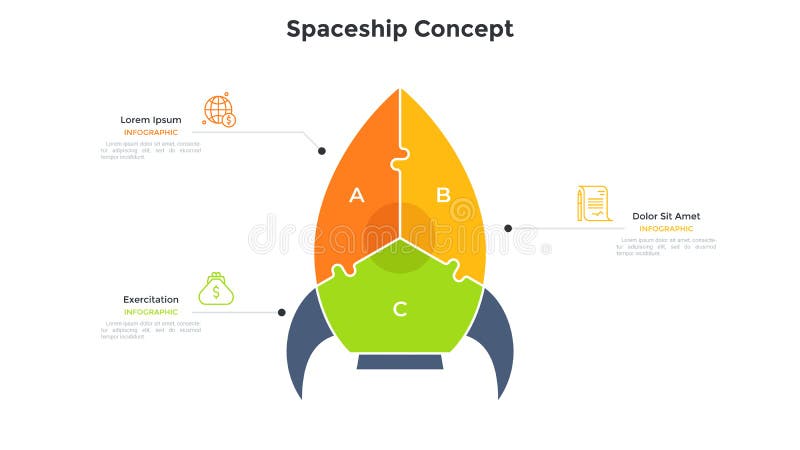 Concept of Spaceship Business Model Stock Vector - Illustration of ...