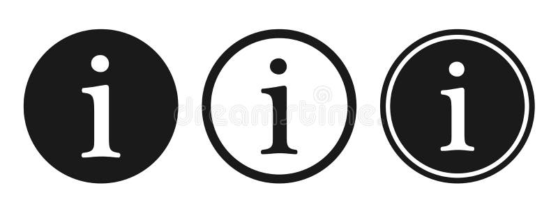 Flat Information Icon Set Vector Illustration â€“ Vector Stock Vector ...