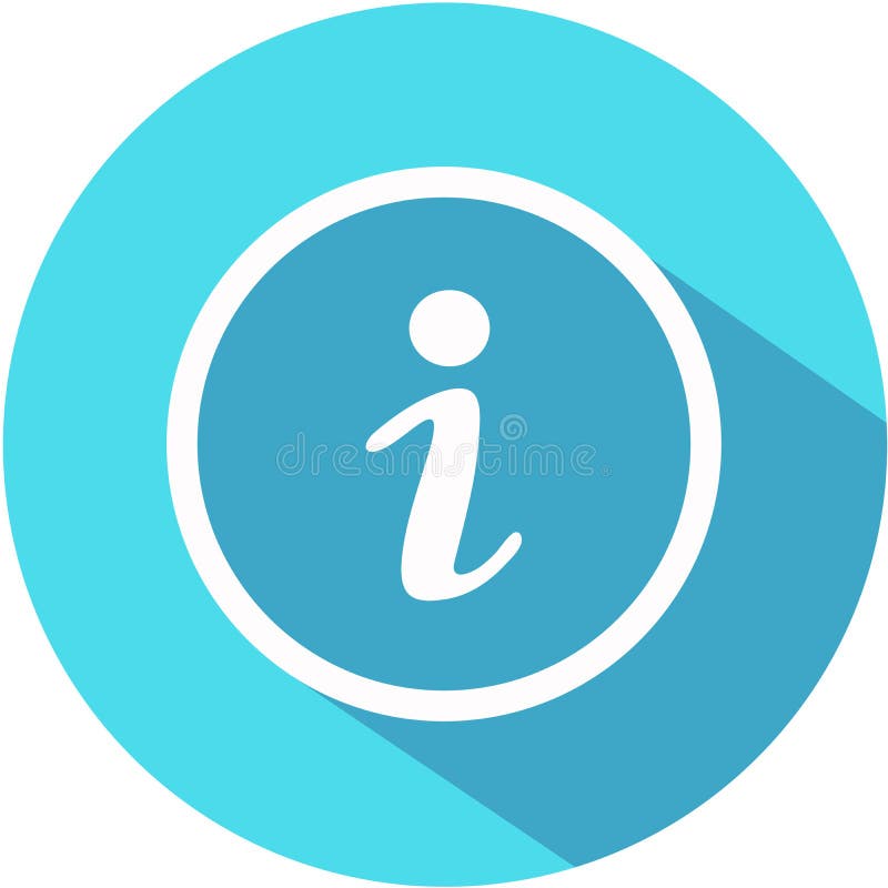 Flat Information Sign Icon. Modern Minimal Flat Design Style Stock ...