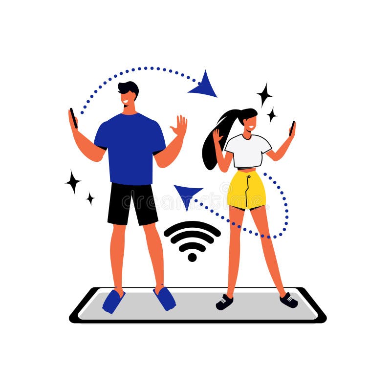 Flat Internet Illustration stock vector. Illustration of technology ...