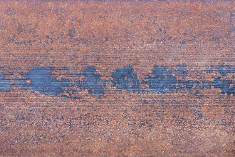 Flat Iron Sheet with Red-brown Rust Stock Photo - Image of closeup ...