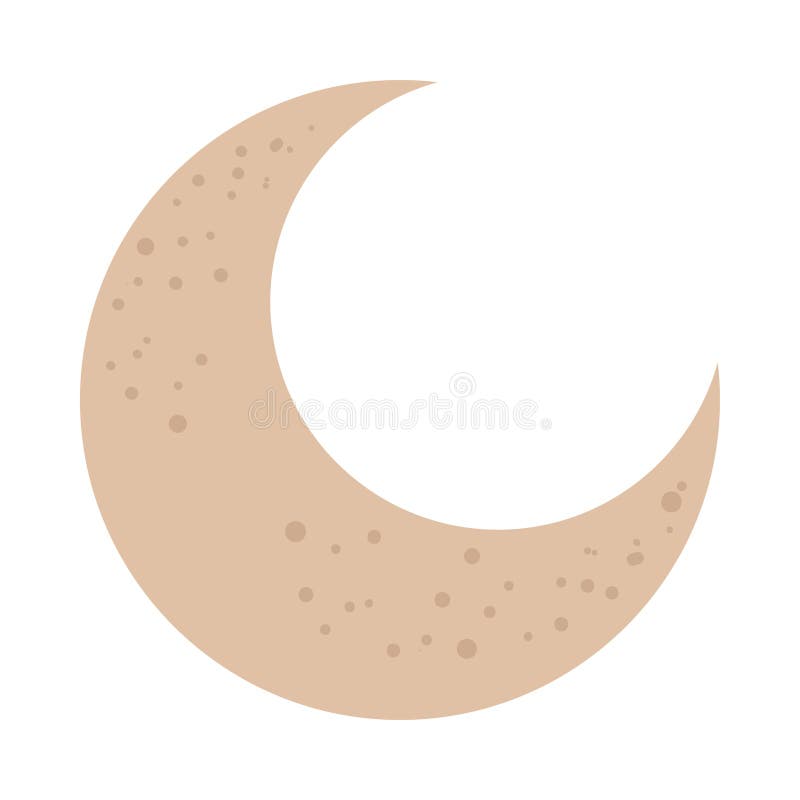 Flat islam moon stock vector. Illustration of islam - 273088193
