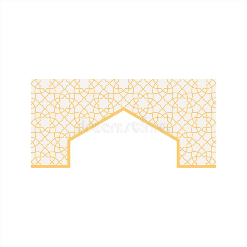 Flat Islamic Border stock illustration. Illustration of design - 268320807