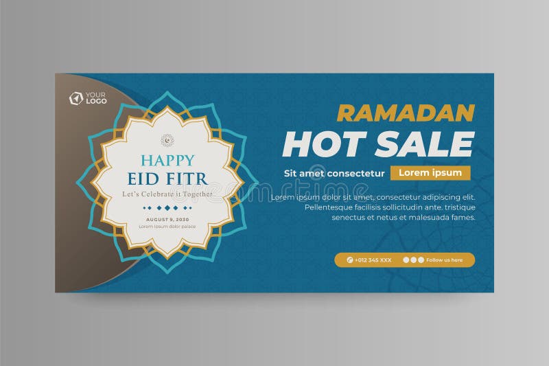 Modern Islamic Banner stock vector. Illustration of ashura - 237678051