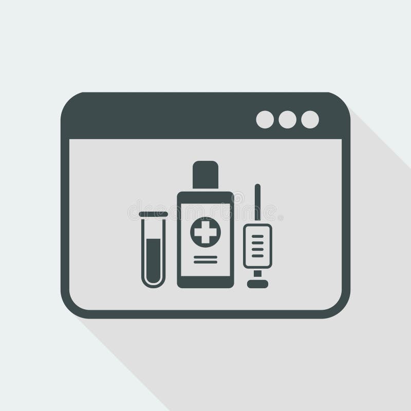 Medical Digital Page - Vector Icon for Computer Website or Application ...