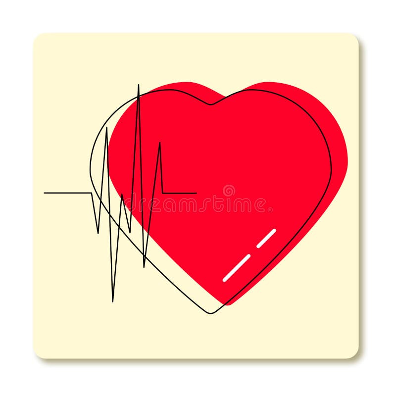 Heart Beating Logo Stock Illustrations – 121 Heart Beating Logo Stock ...