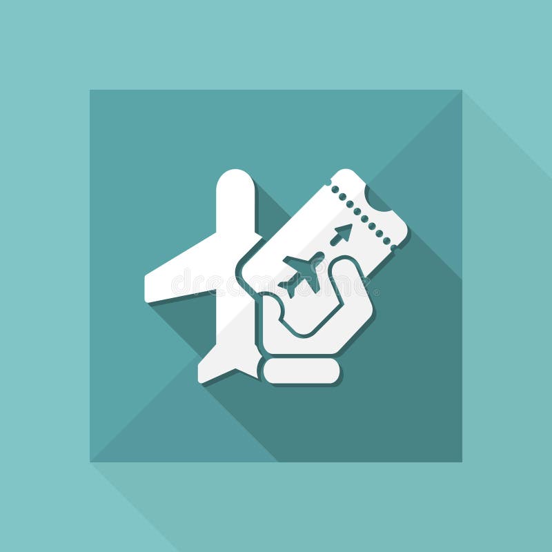 Airfare icon stock vector. Illustration of document - 119144294