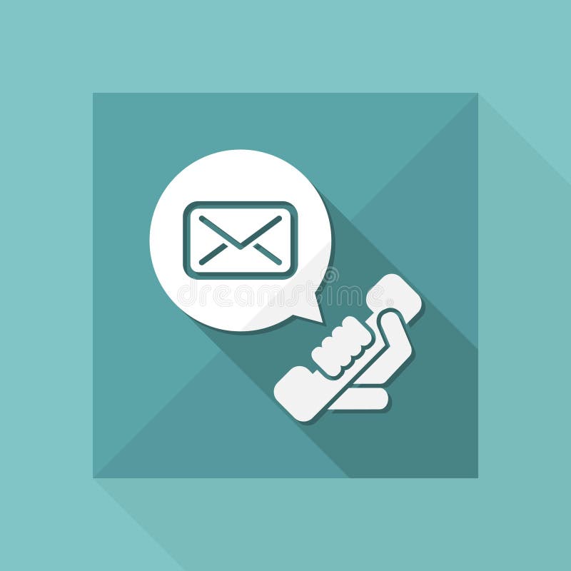 Answering machine icon stock vector. Illustration of postage - 119144738