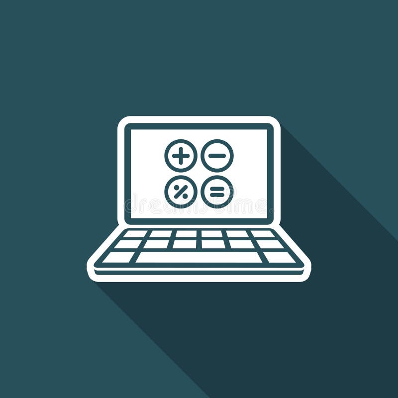 Application for Calculating Icon Stock Vector - Illustration of ...