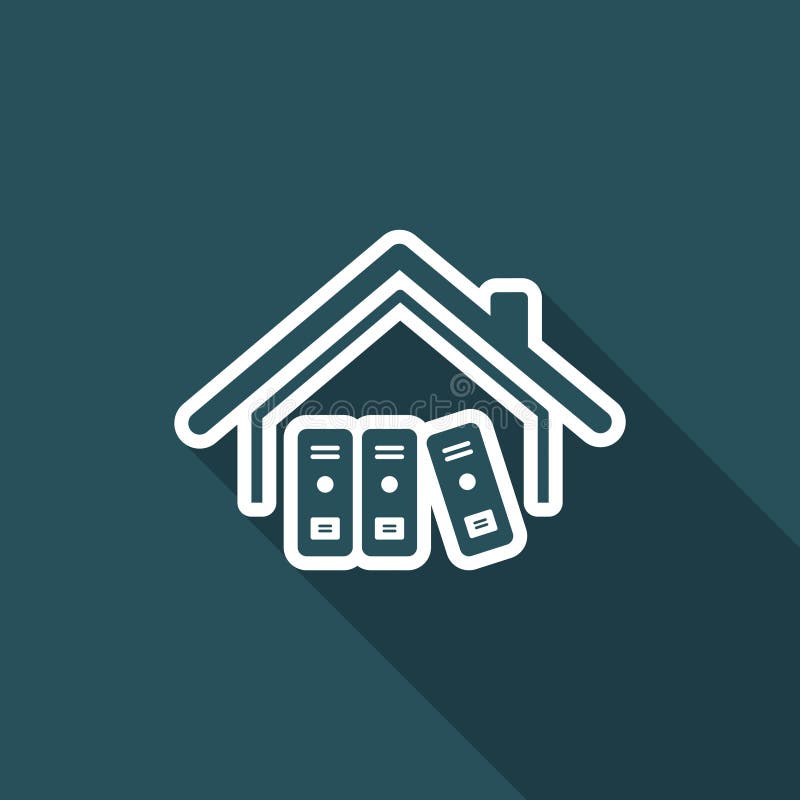 Archive Folders Room - Vector Web Icon Stock Vector - Illustration of ...