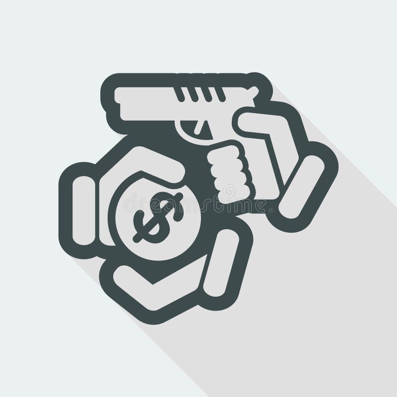 Armed robbery stock vector. Illustration of criminal - 117822826
