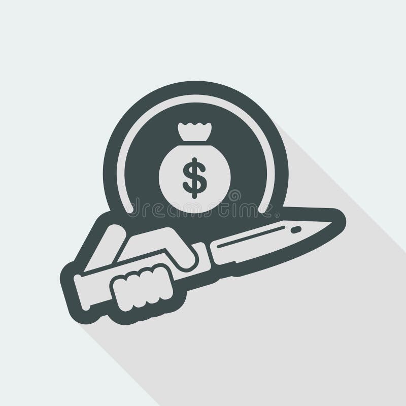 Assault to robbery stock vector. Illustration of news - 117823037