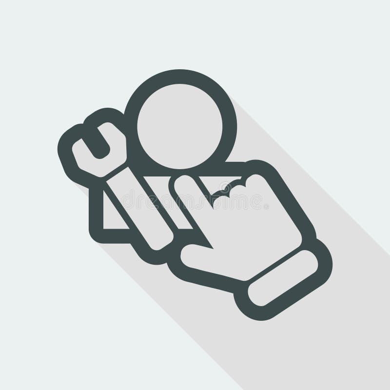 Assistance icon stock vector. Illustration of mechanic - 117822945