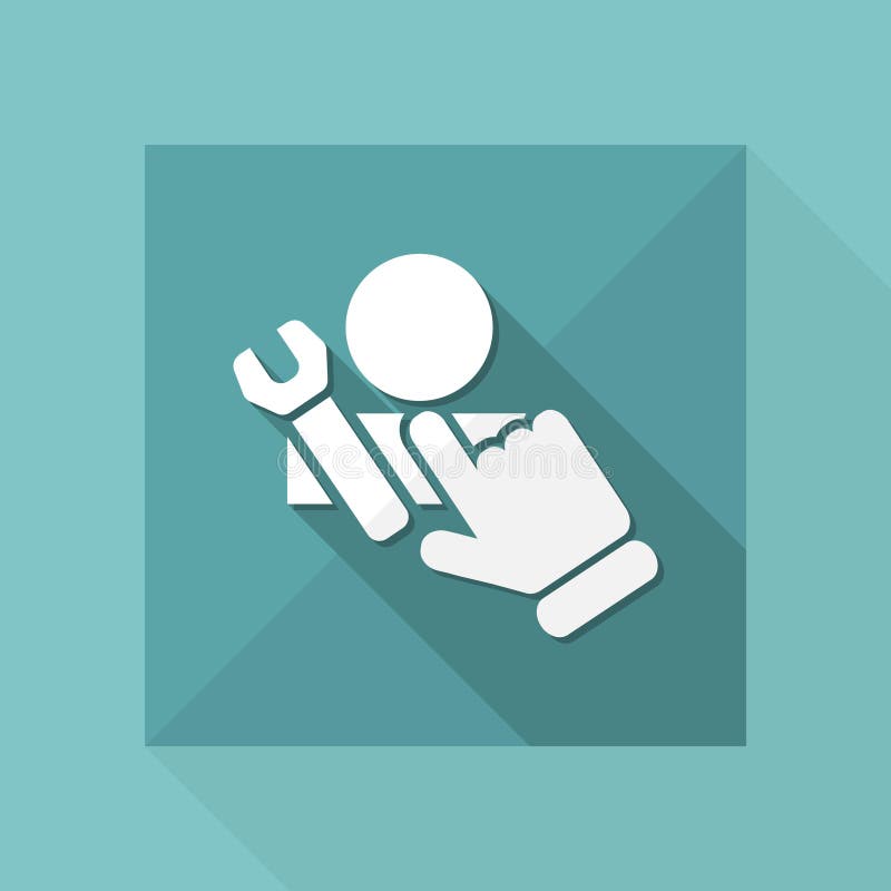 Assistance icon stock vector. Illustration of construction - 119145234