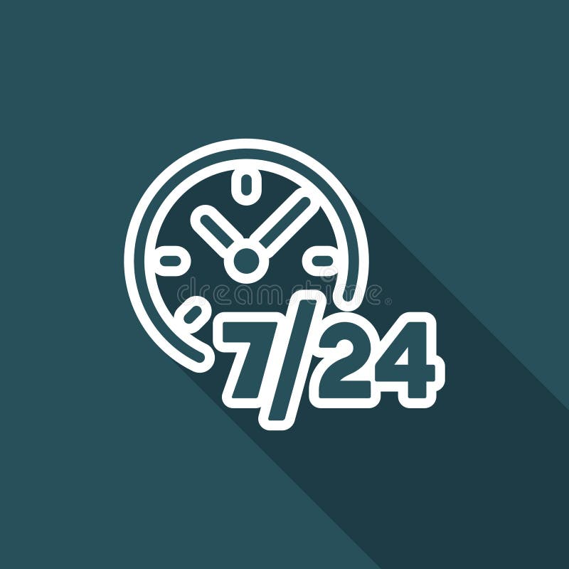 Always Available Services - Vector Web Icon Stock Vector - Illustration ...