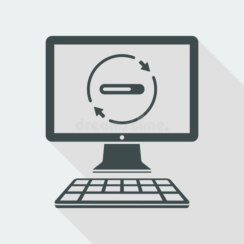 Bar progress computer icon stock vector. Illustration of agency - 117824930