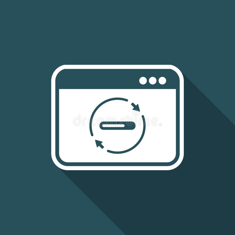 Bar progress computer icon stock vector. Illustration of regain - 118523417