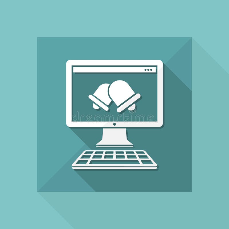 Bell Alert Computer Application Stock Vector - Illustration of ...