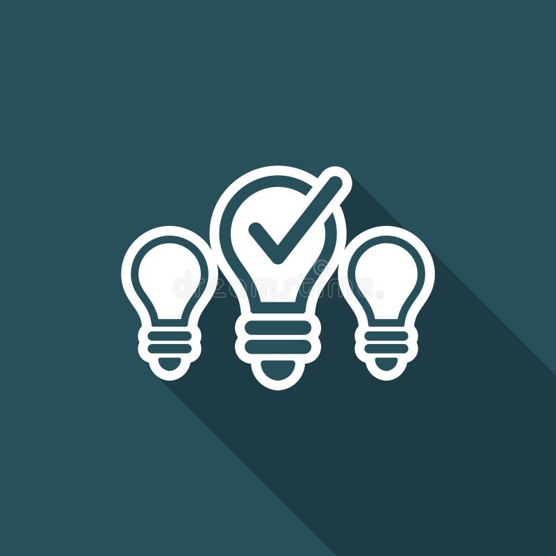 Best Idea Picking - Vector Web Icon Stock Vector - Illustration of bulb ...