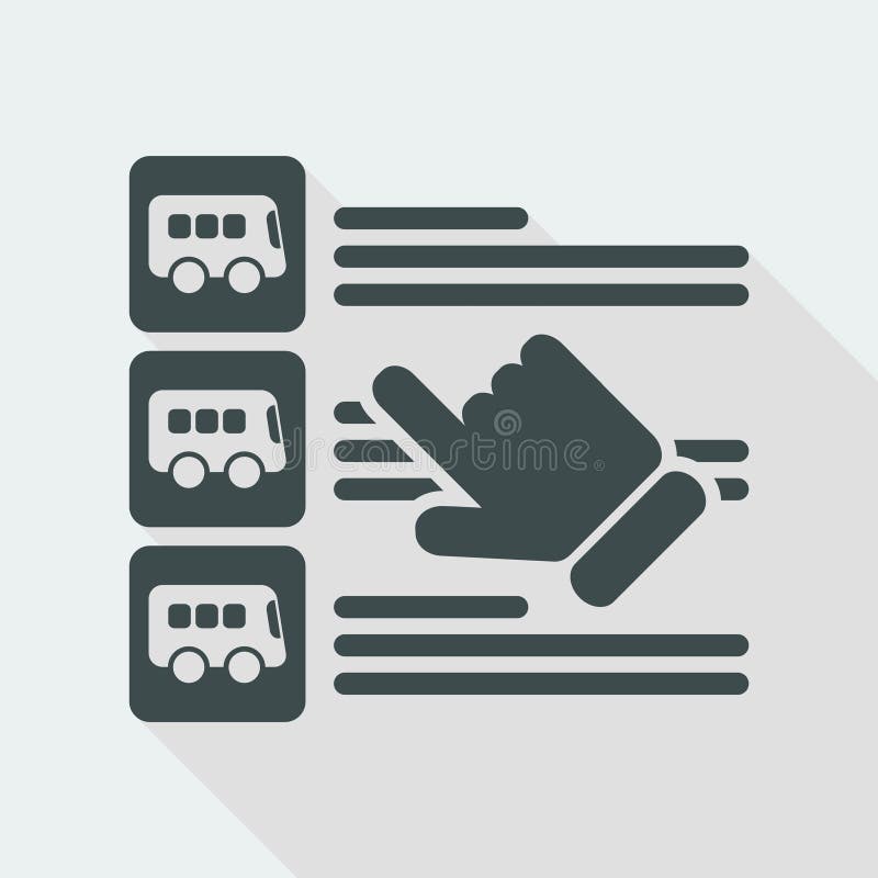 Bus booking list stock vector. Illustration of booking - 118517287