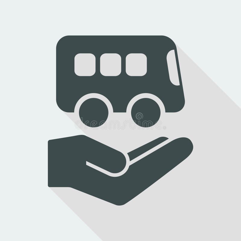 Bus Services - Minimal Icon Stock Vector - Illustration of ticket ...