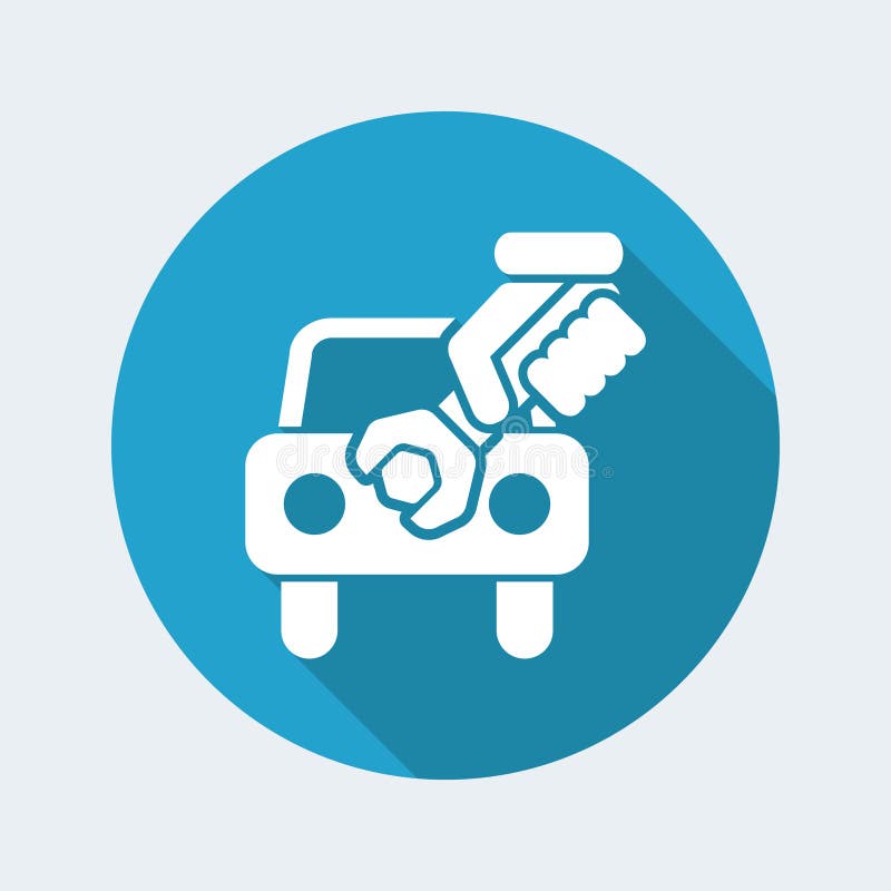 Car assistance icon stock vector. Illustration of motor - 96396823