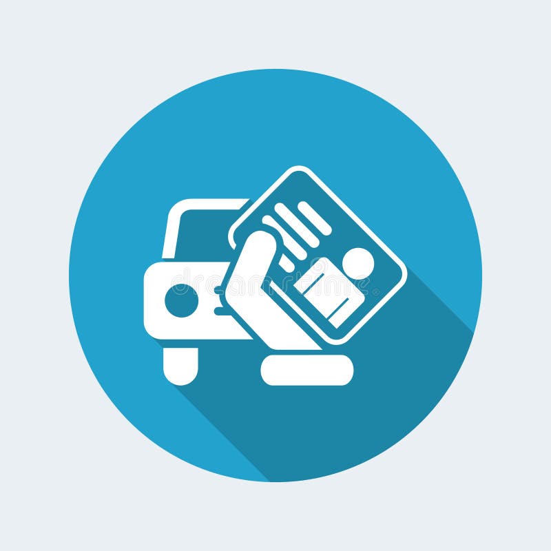 Car document icon stock vector. Illustration of auto - 96396808