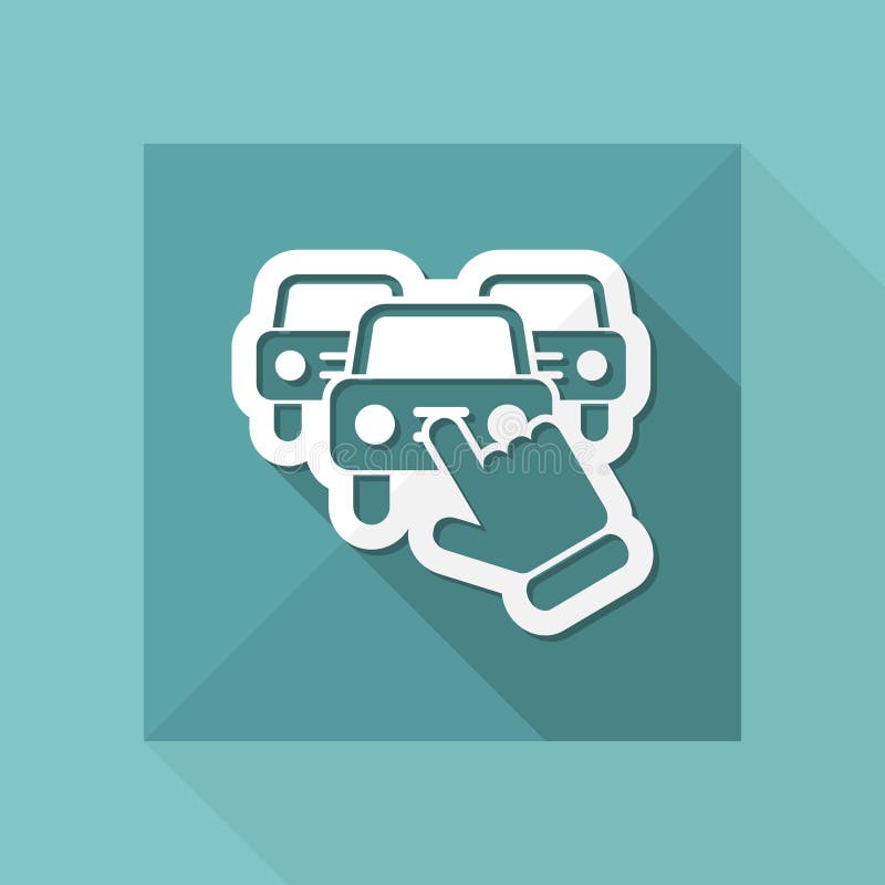 Car selection icon stock vector. Illustration of motor - 119148464