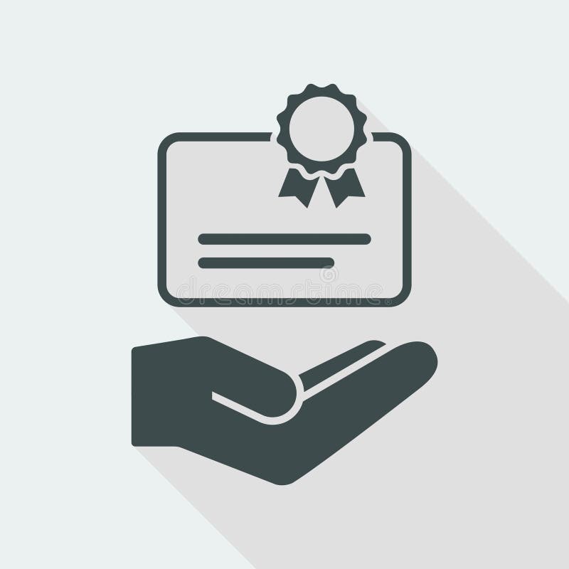 Certification Services - Vector Icon Stock Vector - Illustration of ...
