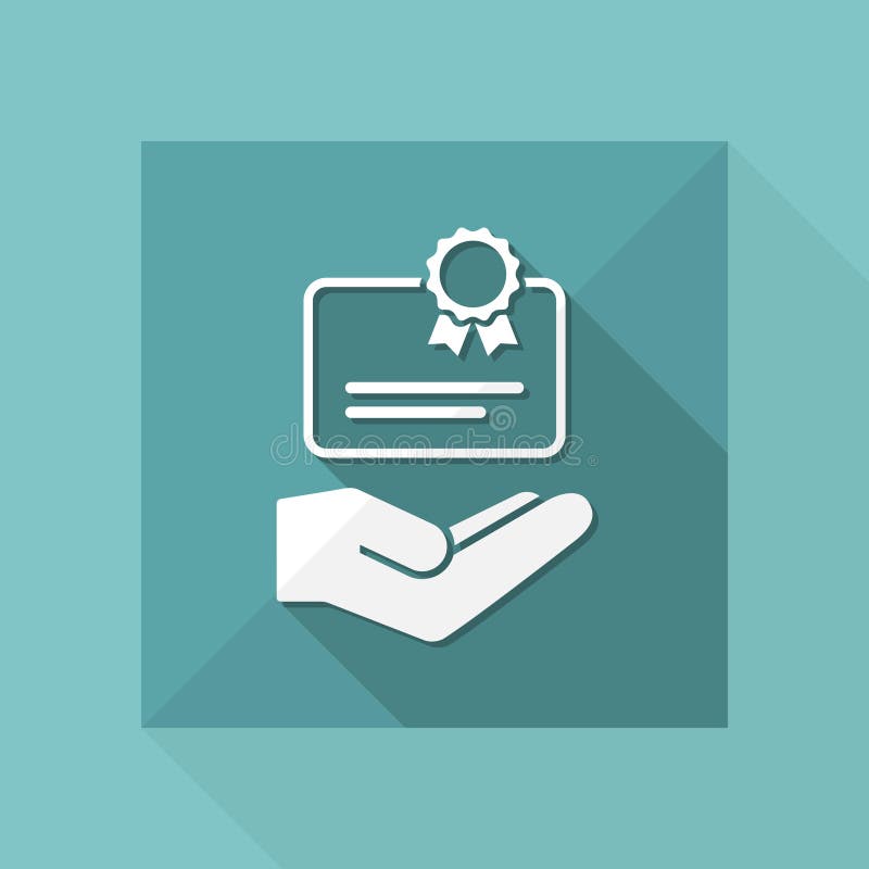 Certification Services - Vector Icon Stock Vector - Illustration of ...