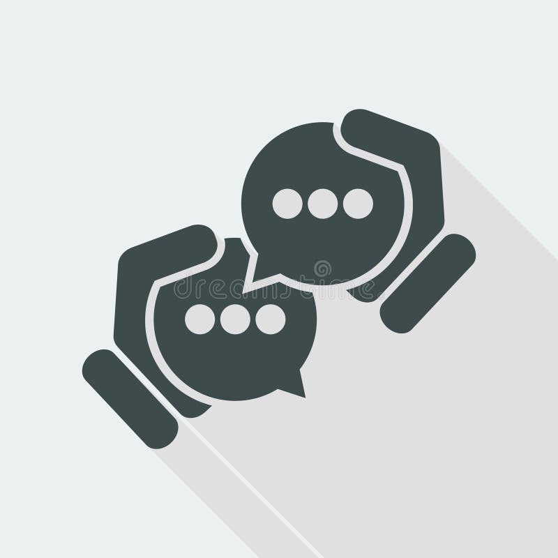 Chat icon stock vector. Illustration of chat, communicate - 117818836