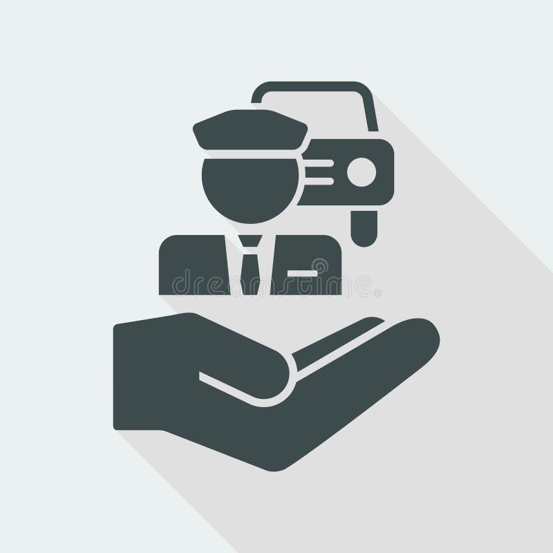 Chauffeur Service - Minimal Icon Stock Vector - Illustration of public ...