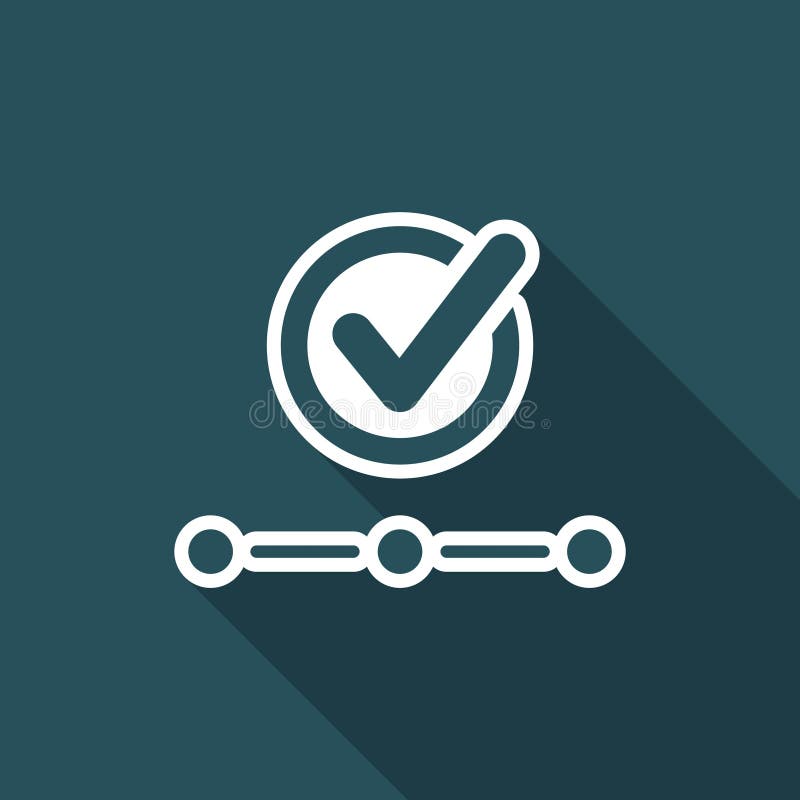 Check Network - Flat Minimal Icon Stock Vector - Illustration of icon ...