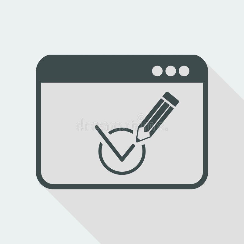 Checking Computer Options Icon Stock Vector - Illustration of computer ...