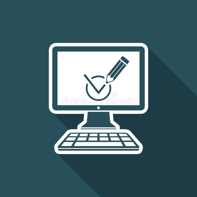 Checking Computer Options Icon Stock Vector - Illustration of concept ...