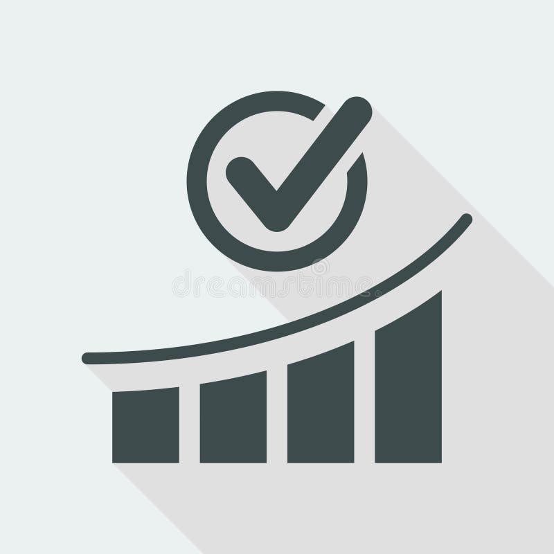 Checking Data Report - Flat Minimal Icon Stock Vector - Illustration of ...