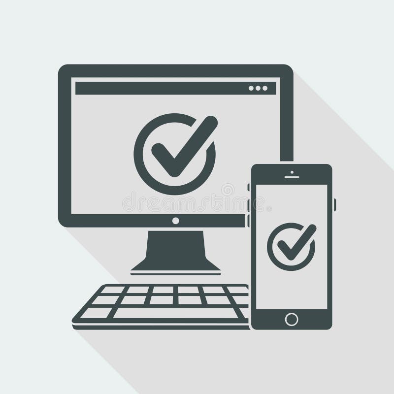 Checking Multi Devices Equipment Stock Vector - Illustration of ...