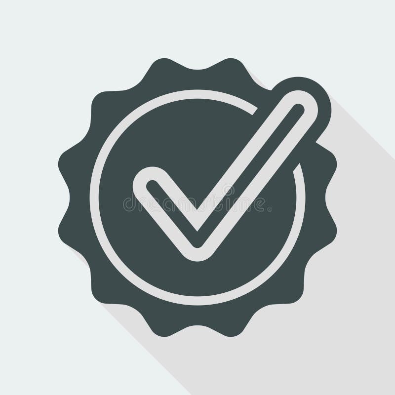 Checking Quality Symbol Icon Stock Vector - Illustration of choose ...