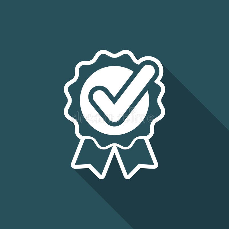 Checking Quality Symbol Icon Stock Vector - Illustration of choose ...