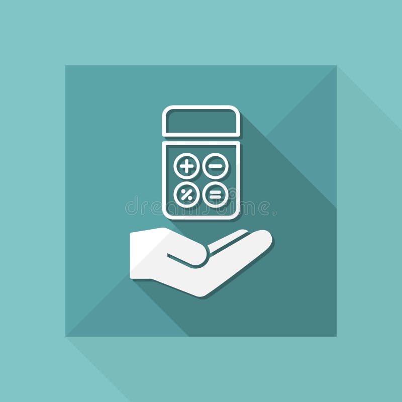 Computations Services - Minimal Modern Icon Stock Vector - Illustration ...