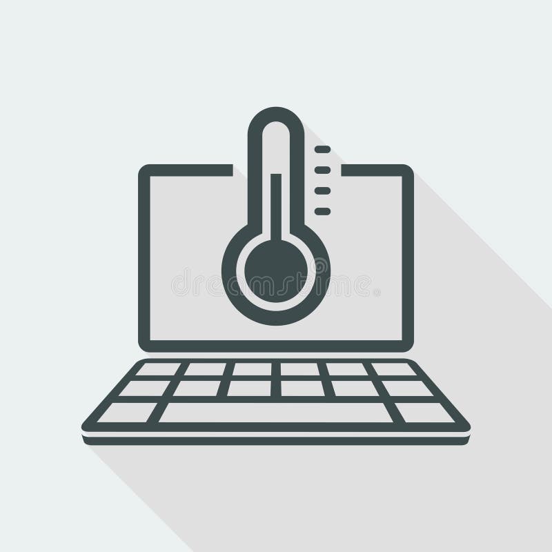 Computer Temperature - Vector Web Icon Stock Vector - Illustration of ...
