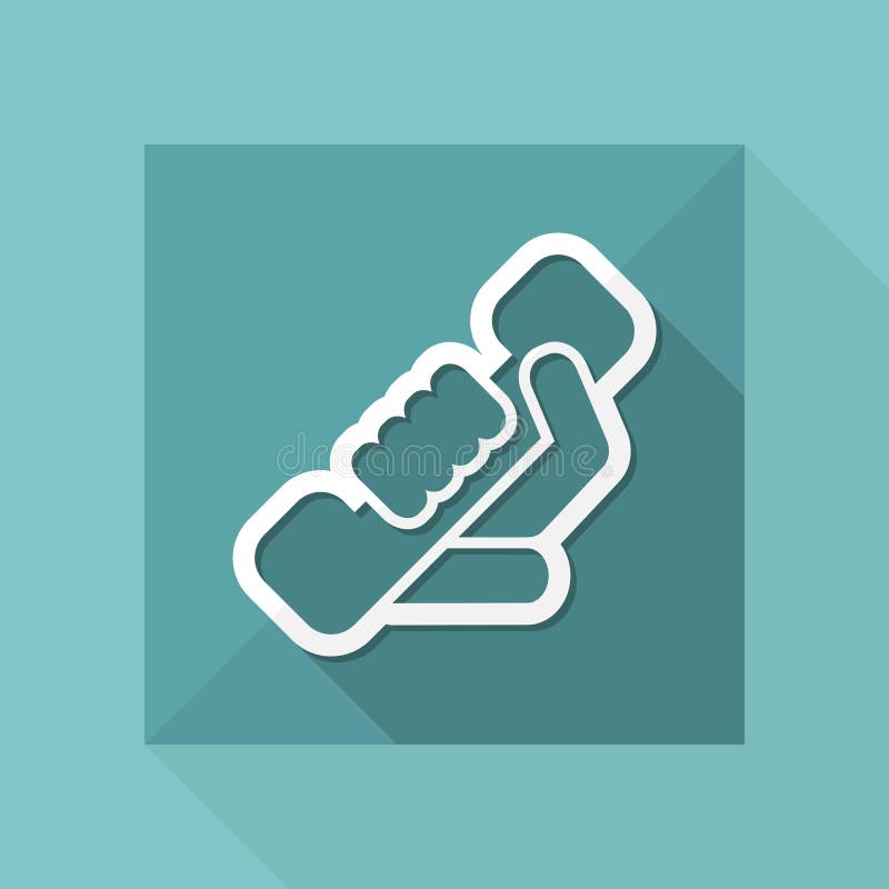 Contact us icon stock vector. Illustration of hand, customer - 119147318