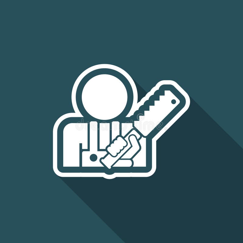 Craftsman icon stock vector. Illustration of lumberman - 118520533