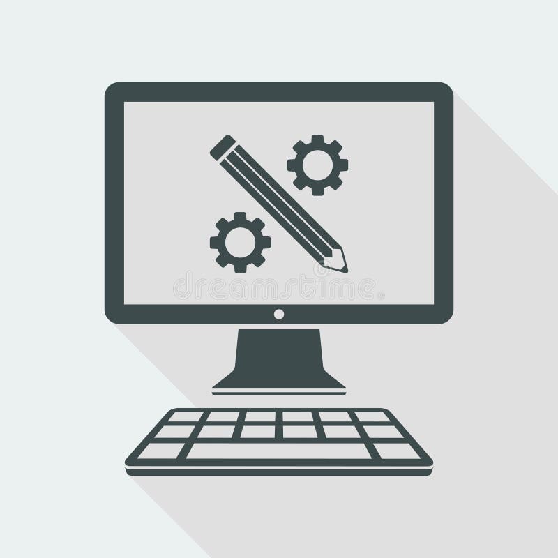 Creative Digital Process - Vector Flat Icon Stock Vector - Illustration ...