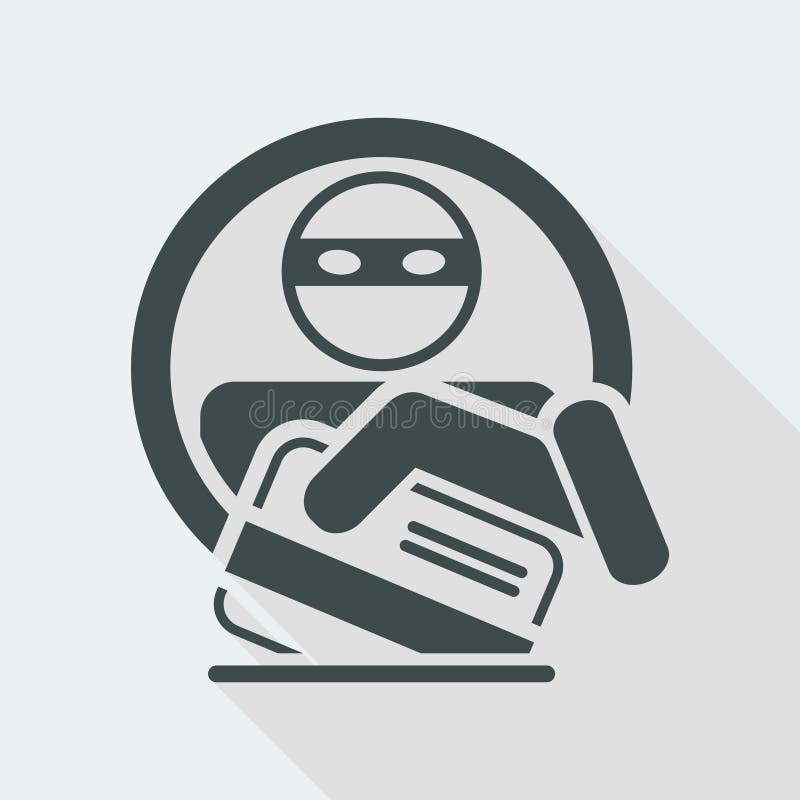 Credit card theft stock vector. Illustration of illegal - 117818050
