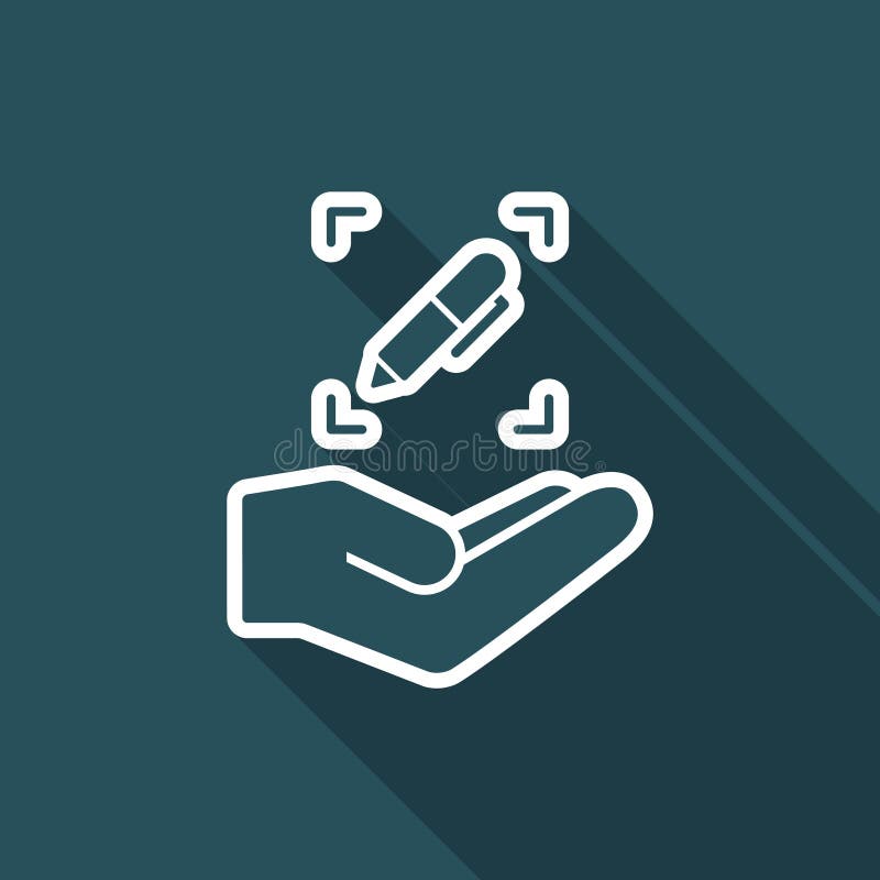 Custom Project - Minimal Modern Icon Stock Vector - Illustration of ...